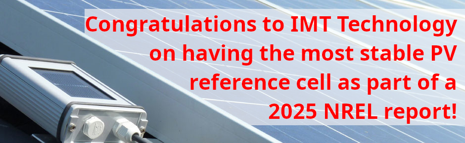 Solar Irradiance Sensor – PV Reference Cell – Solar Measurement Equipment – IMT Solar